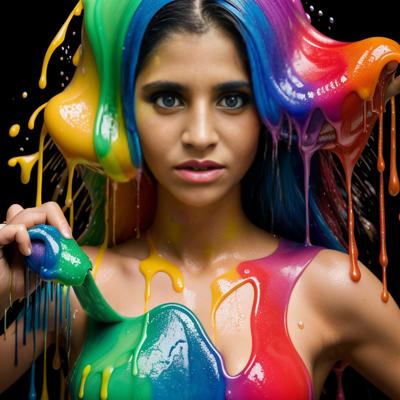 Your portrait with dripping colors | YouML
